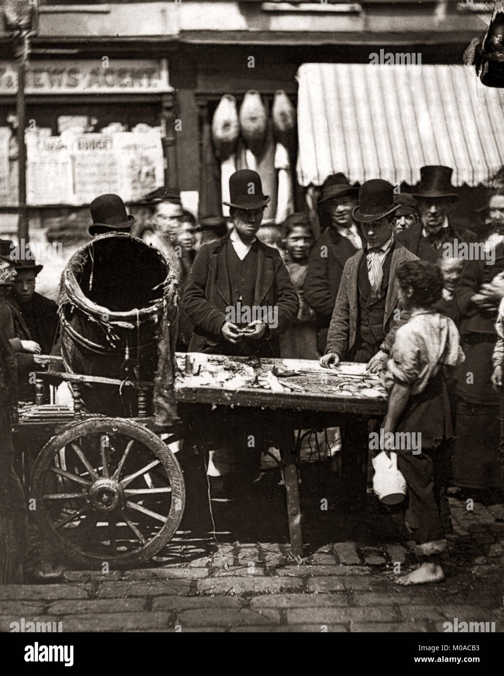 John Thomson, Street Life in London, 1878, cheap fish of St. Giles ...