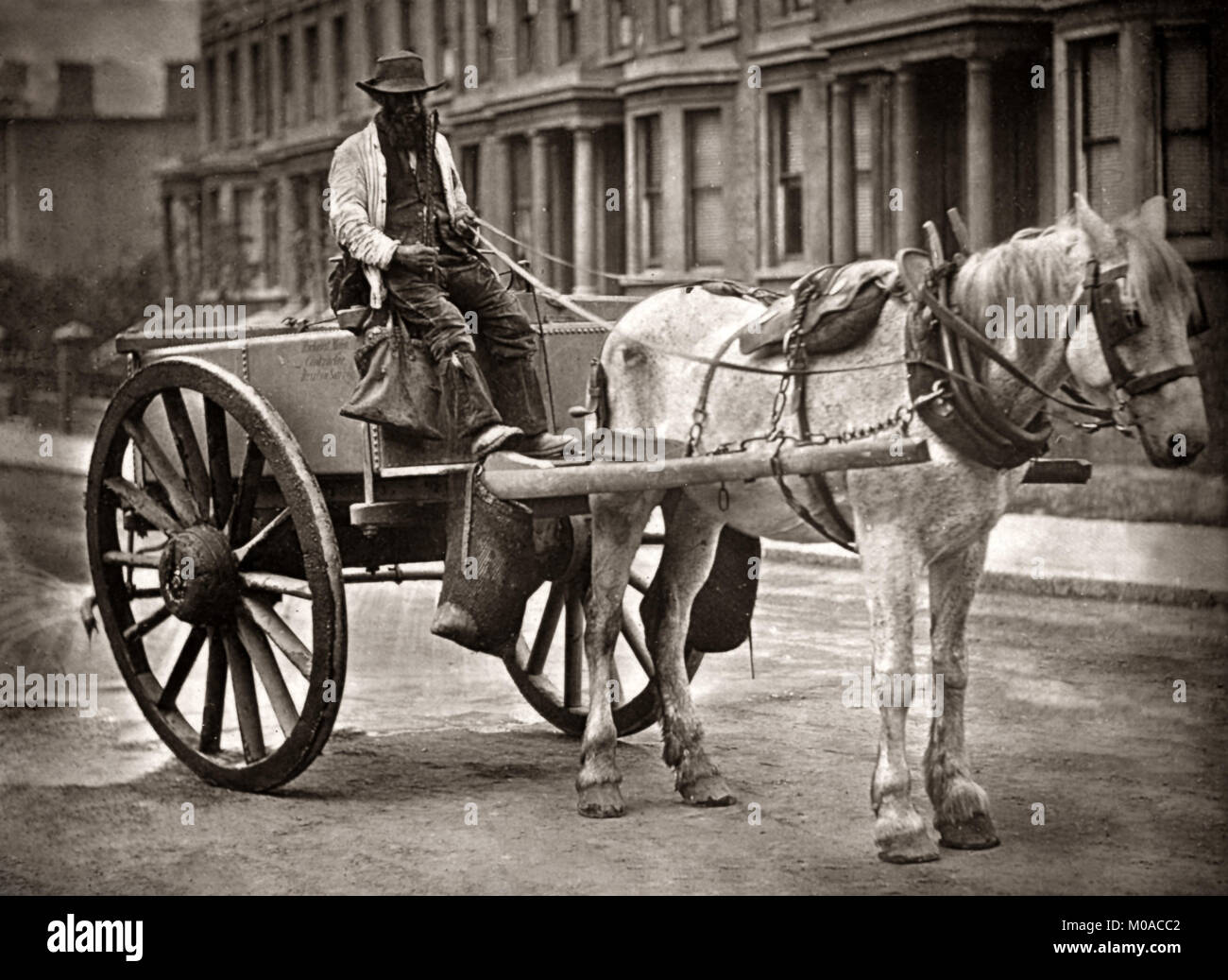 John Thomson 'Street Life' London 1878 - The water cart Stock Photo - Alamy
