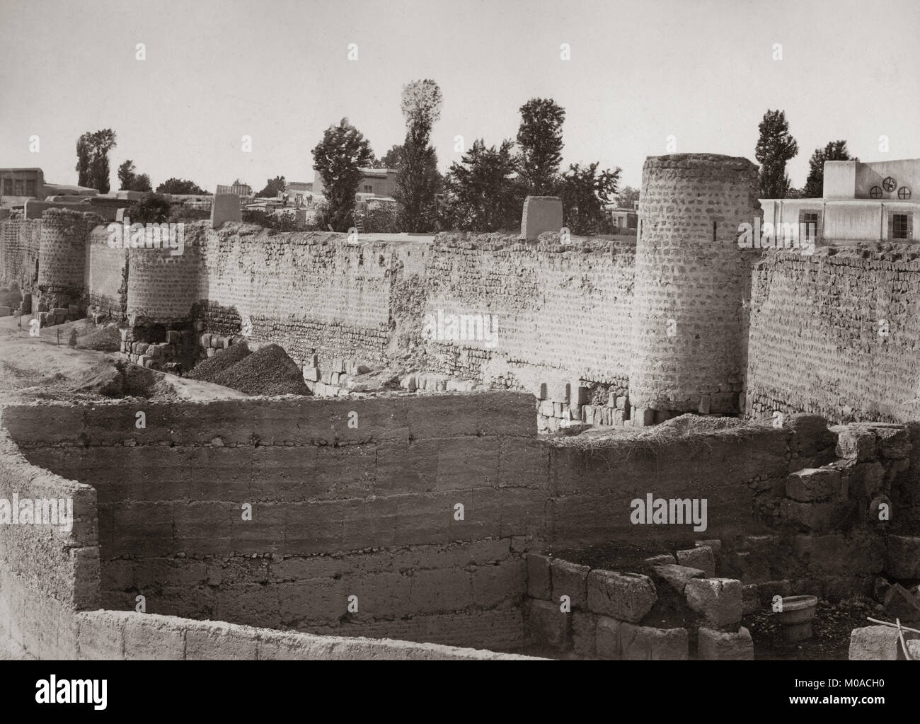 Wall of St. Paul in Damascus, Syria, c.1890 Stock Photo - Alamy