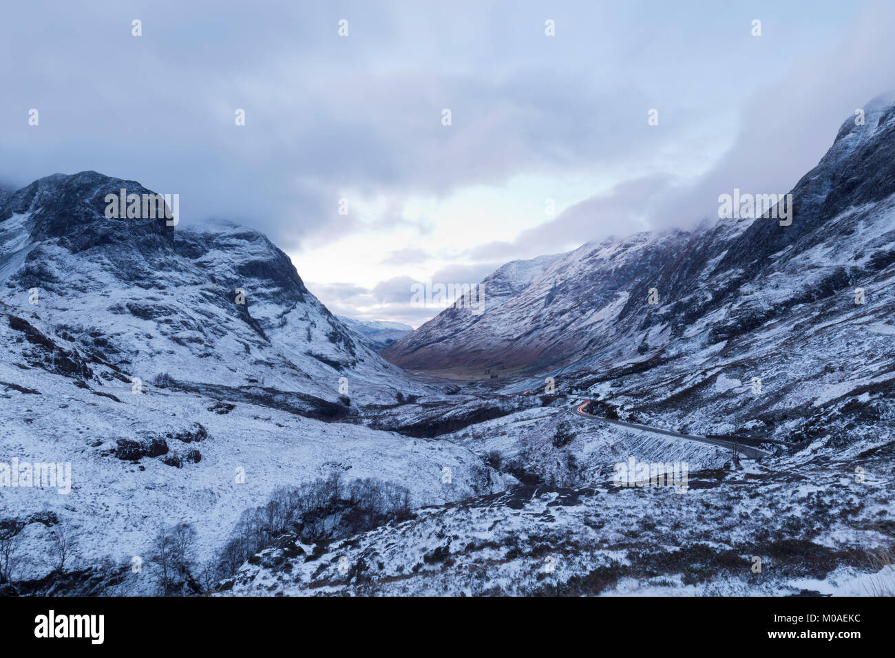 Glencoe and A82 road, Highland Scotland Stock Photo - Alamy
