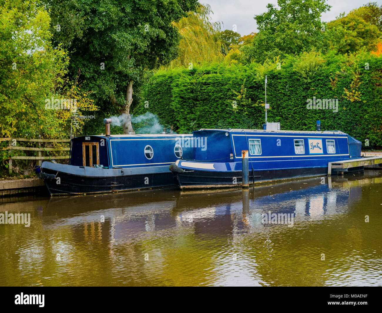 canal river in the english countryside worcester and birmingham ...