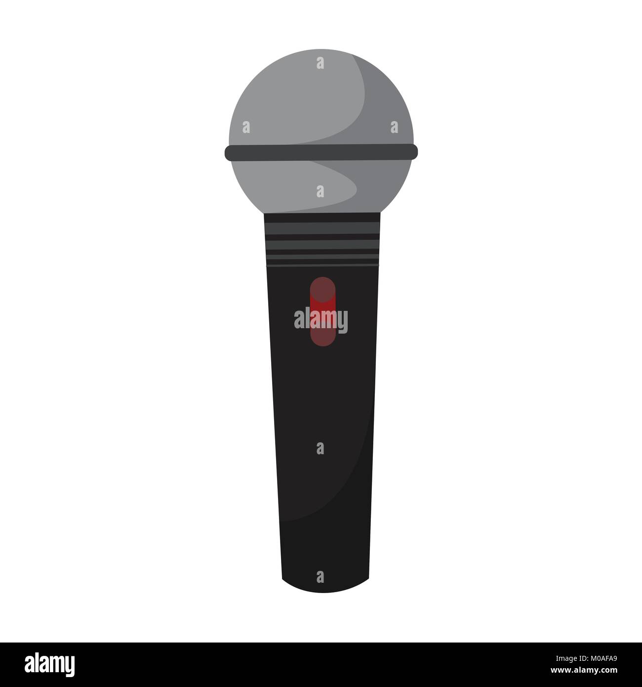Simple Dynamic Modern Microphone Vector Illustration Graphic Design ...