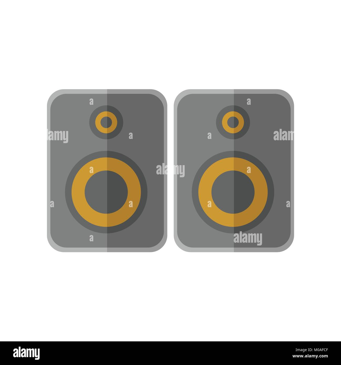 Stereo Studio Speakers Vector Illustration Graphic Design Stock Vector ...