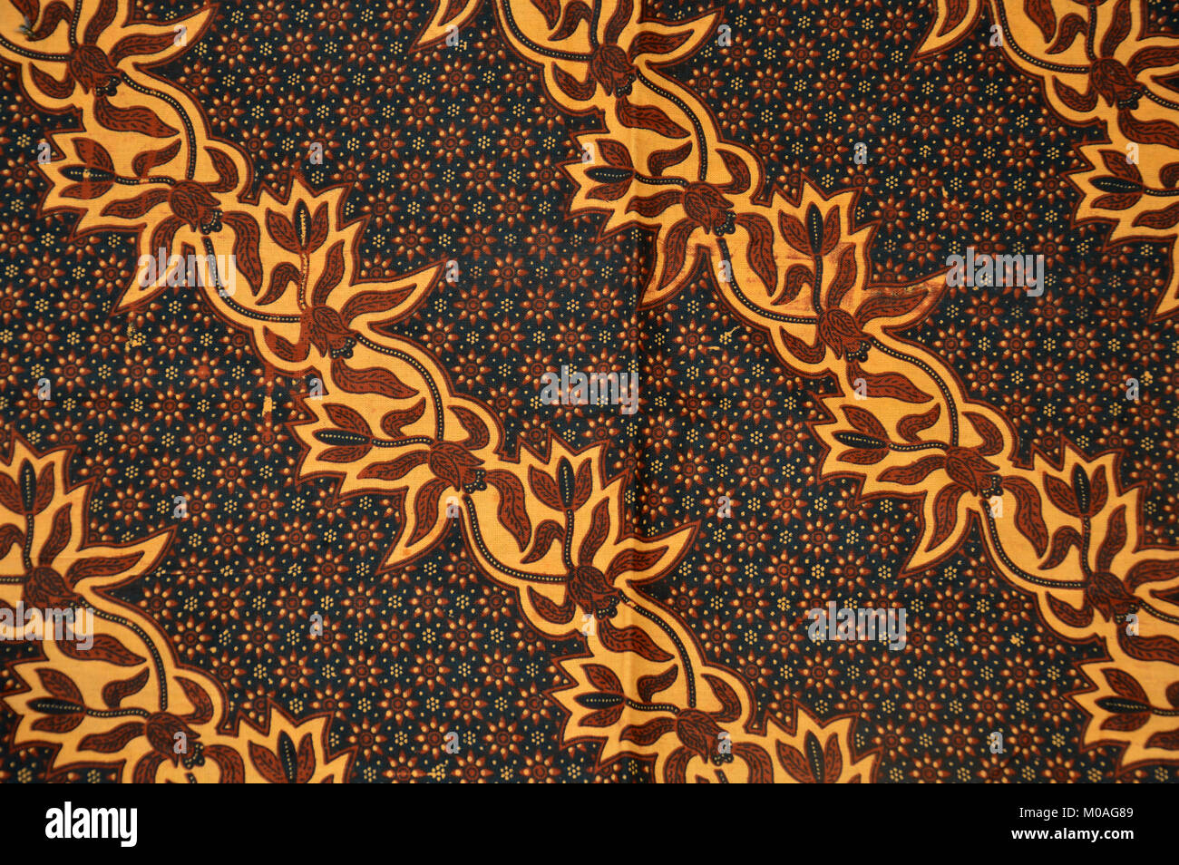 detailed patterns of Indonesia batik cloth Stock Photo - Alamy