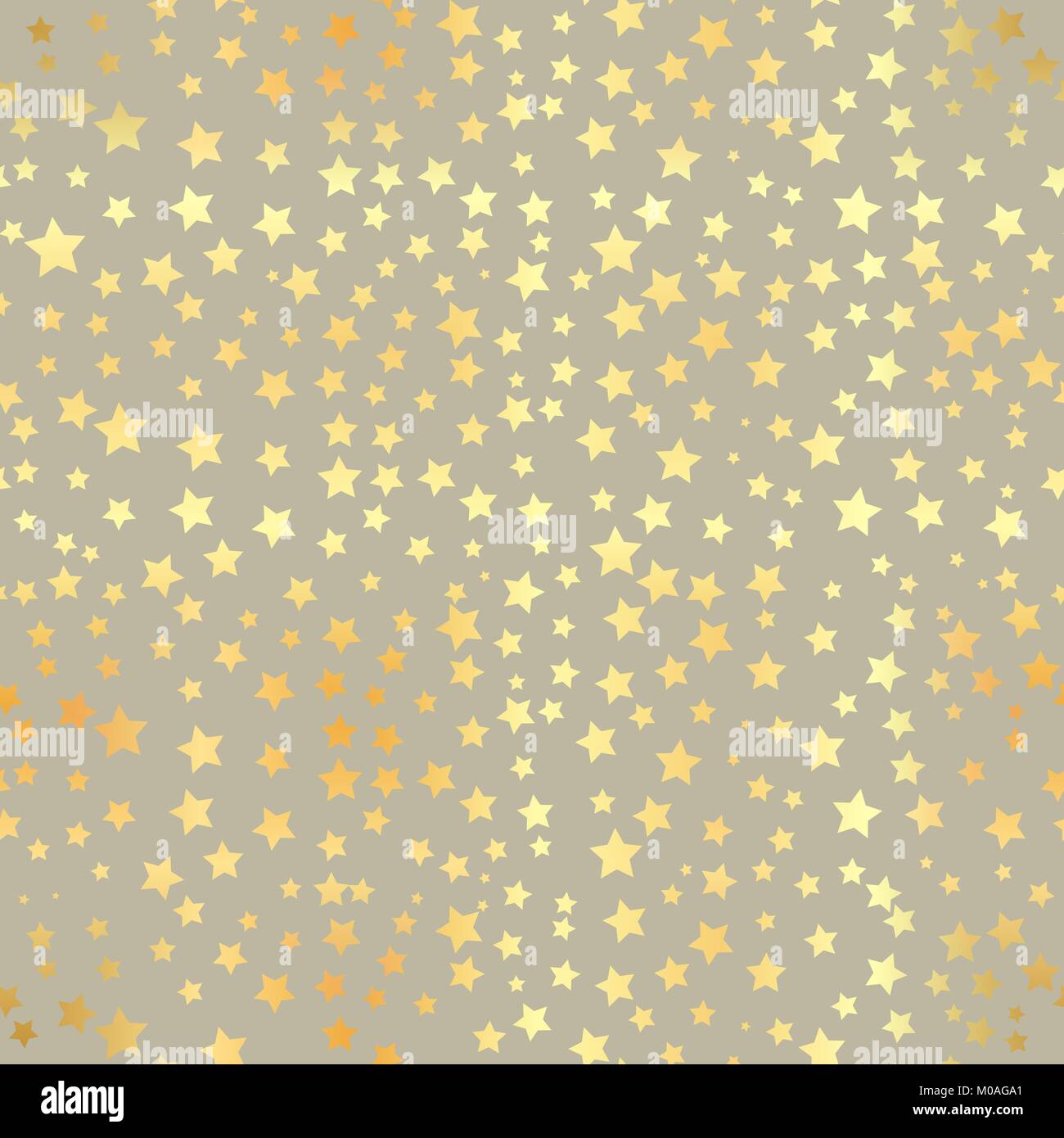 Vector Gold star Seamless Pattern. Vector illustration. Shiny ...