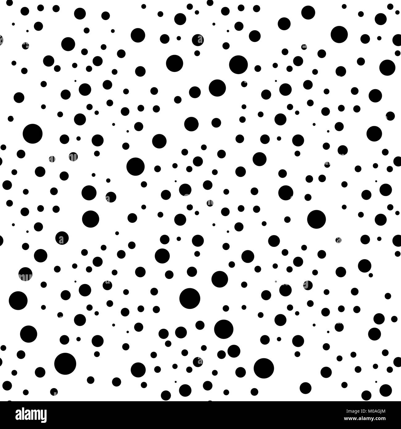 Black circle seamless pattern. Abstract black geometric modern ...