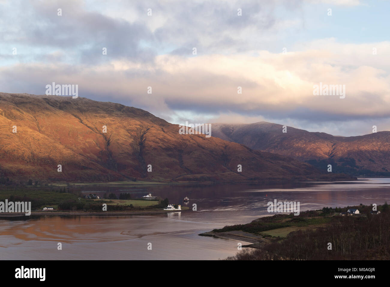 Corran narrows, Loch Linnhe Stock Photo - Alamy