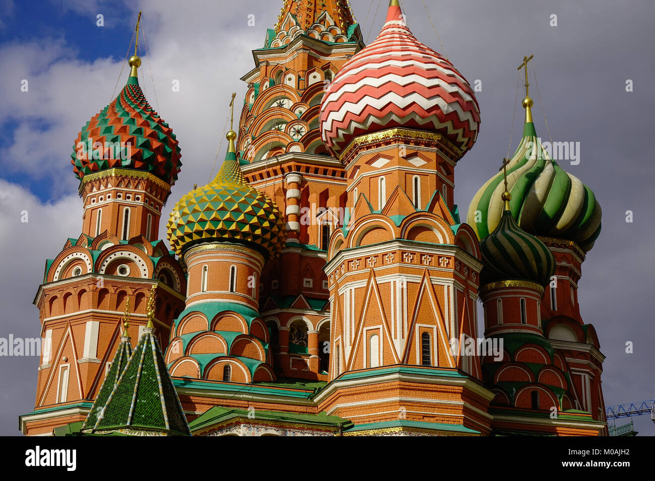 Saint Basil Cathedral at the Red Square in Moscow, Russia.The church ...