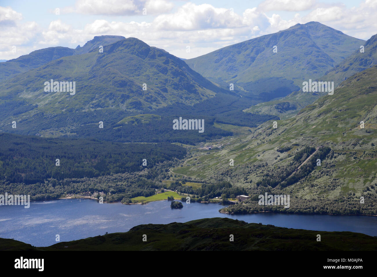 The Scottish Mountain Munros Beinn Narnain and Ben Vane Above ...