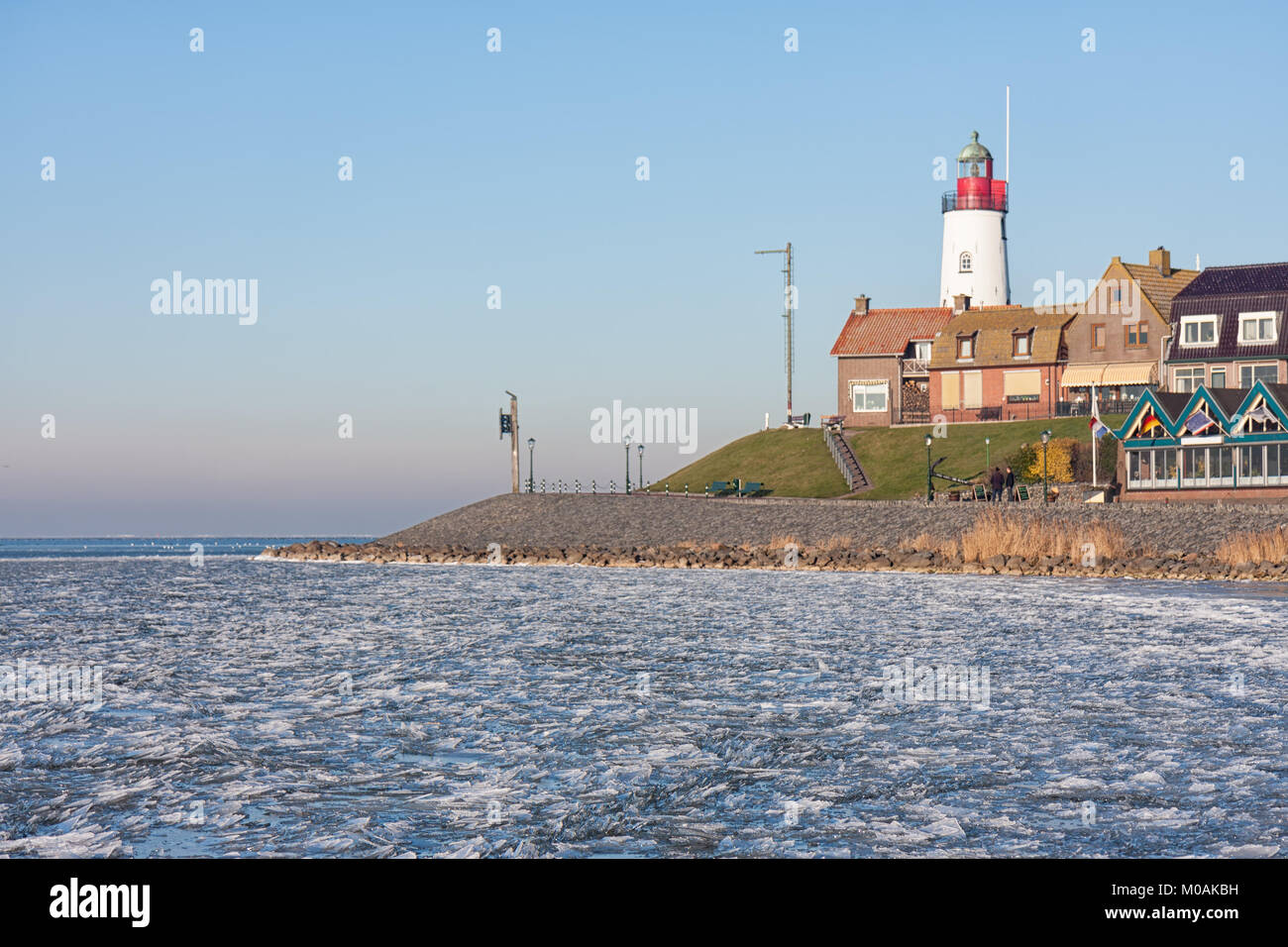 Lighthouse urk snow landscape hi-res stock photography and images - Alamy