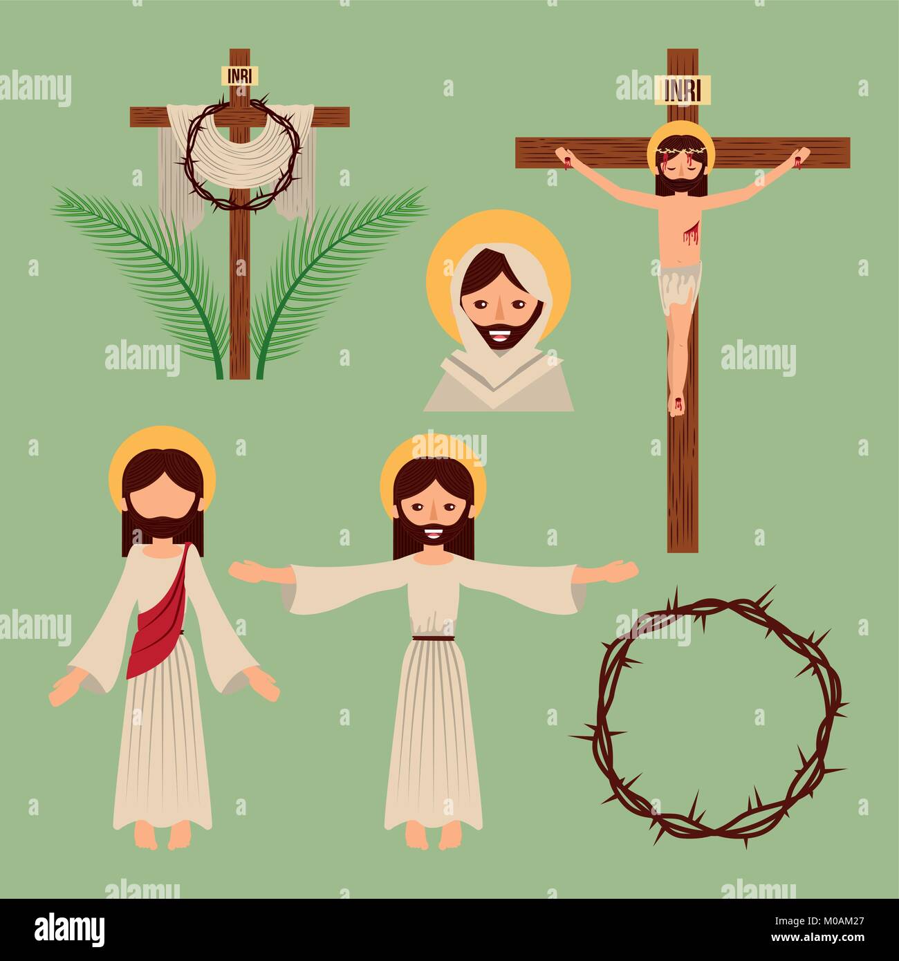 Catholic Church Vector Icons Set High Resolution Stock Photography and ...