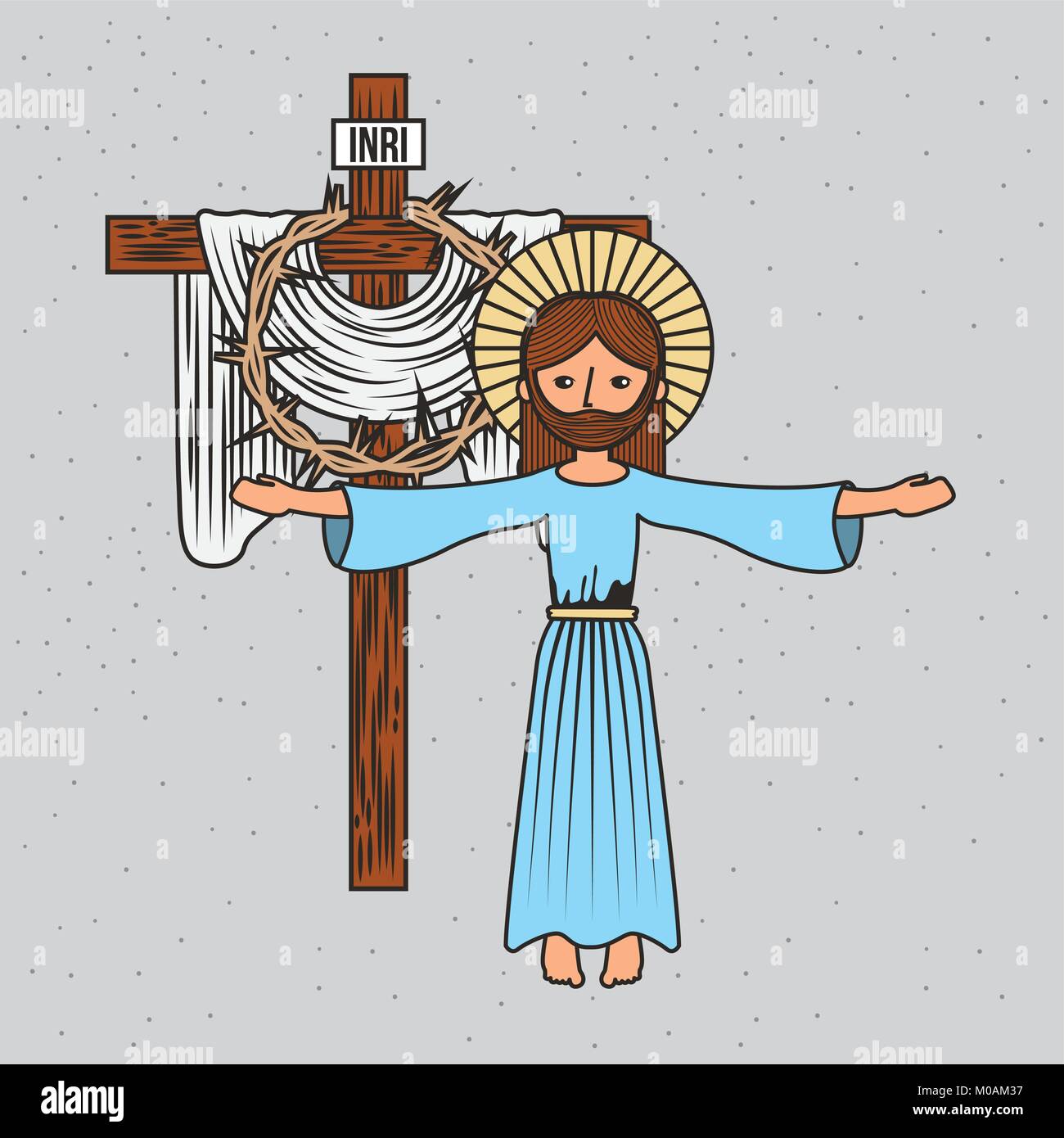 Jesus On The Cross Cartoon