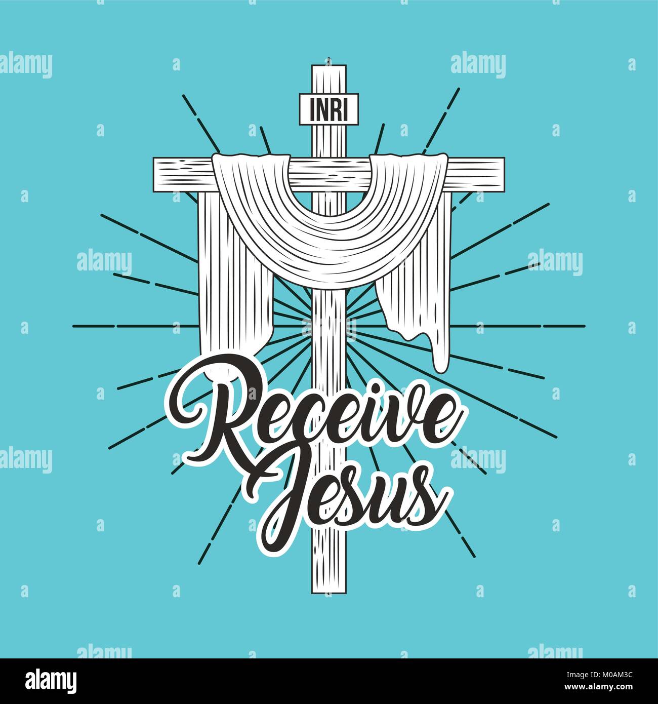 receive jesus sacred cross religion symbol Stock Vector Image & Art - Alamy