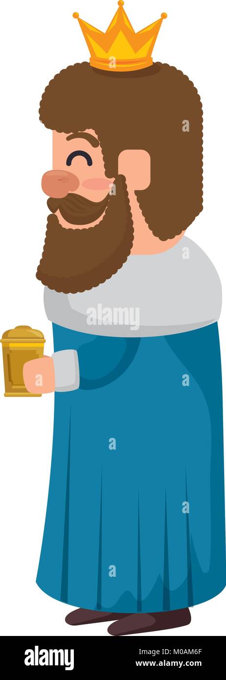 king wizard avatar character vector illustration design Stock Vector ...