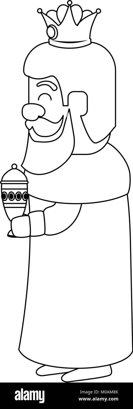 king wizard avatar character vector illustration design Stock Vector ...