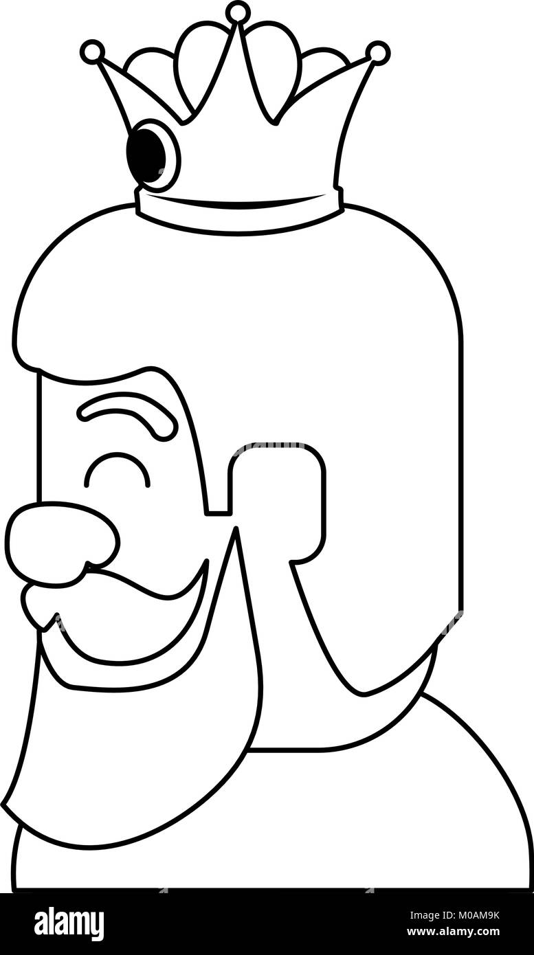 king wizard avatar character vector illustration design Stock Vector ...