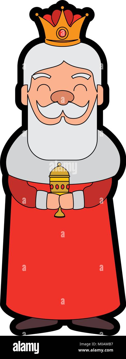 king wizard avatar character vector illustration design Stock Vector ...