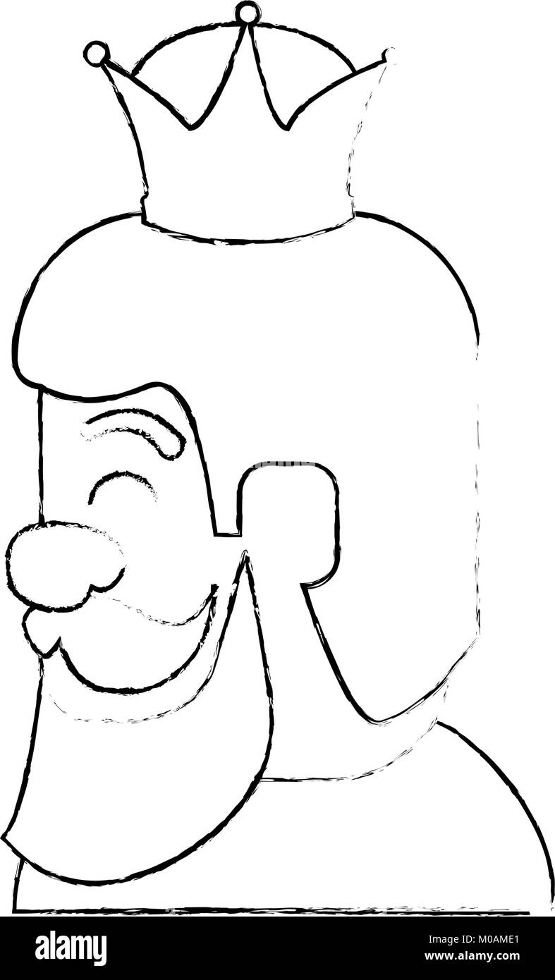 king wizard avatar character vector illustration design Stock Vector ...