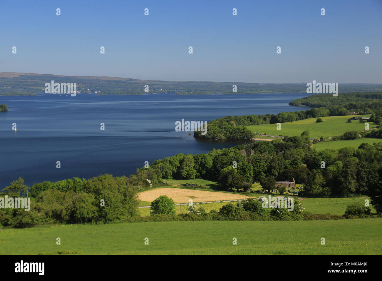 Aerial views of ocean, land, mountains of Ireland Stock Photo - Alamy