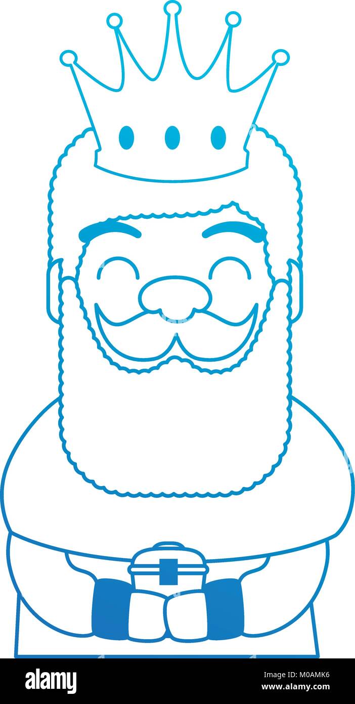 king wizard avatar character vector illustration design Stock Vector ...