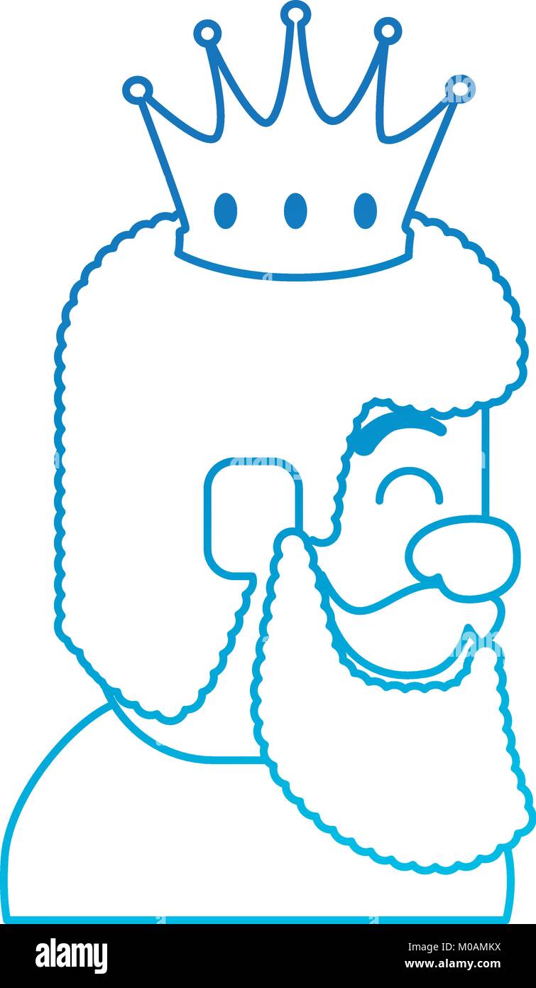 king wizard avatar character vector illustration design Stock Vector ...