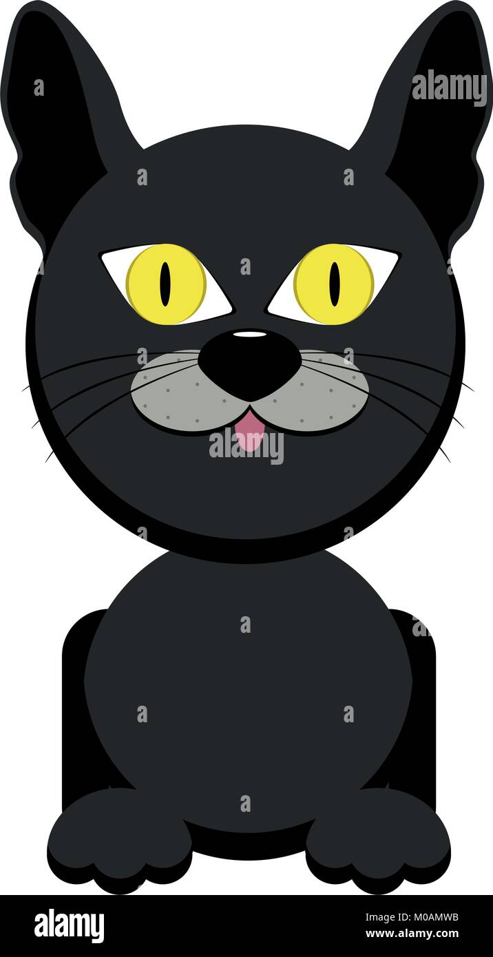 Cute cat character Stock Vector Image & Art - Alamy