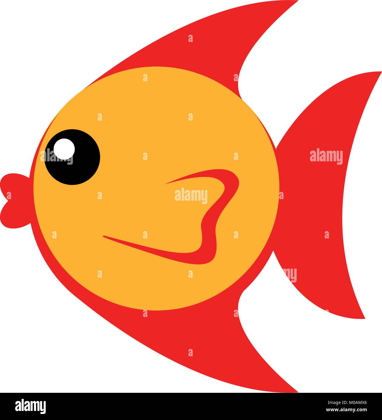 Cute fish character Stock Vector Image & Art - Alamy