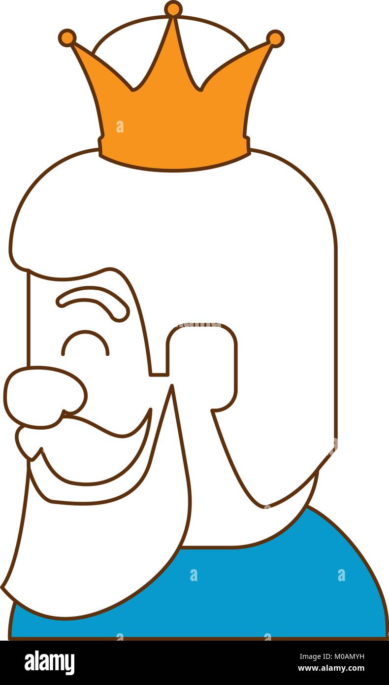 king wizard avatar character vector illustration design Stock Vector ...