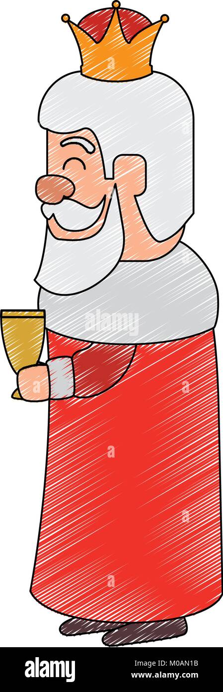 king wizard avatar character vector illustration design Stock Vector ...