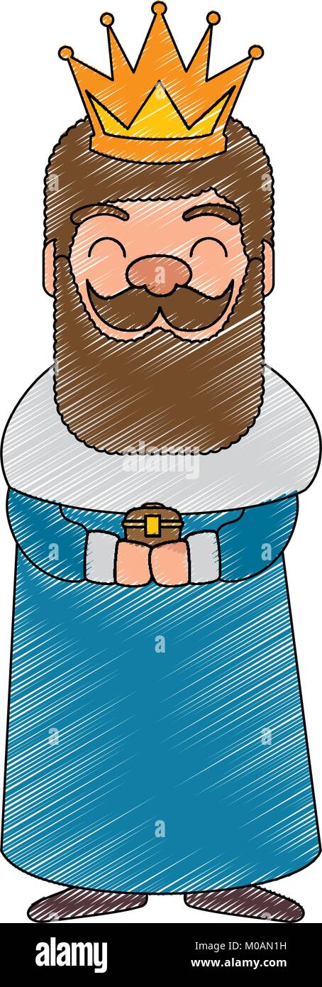 king wizard avatar character vector illustration design Stock Vector ...