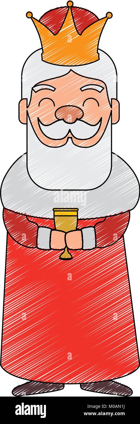 king wizard avatar character vector illustration design Stock Vector ...