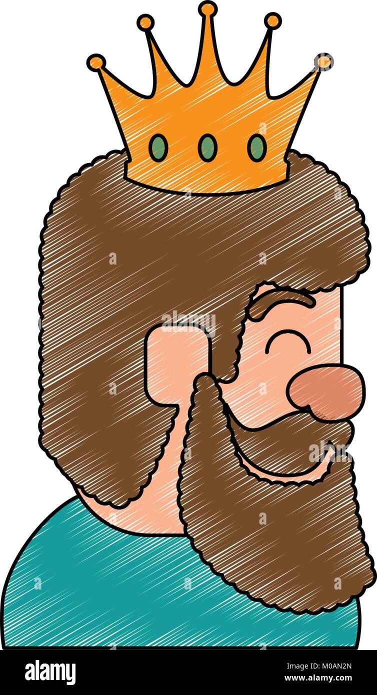 king wizard avatar character vector illustration design Stock Vector ...