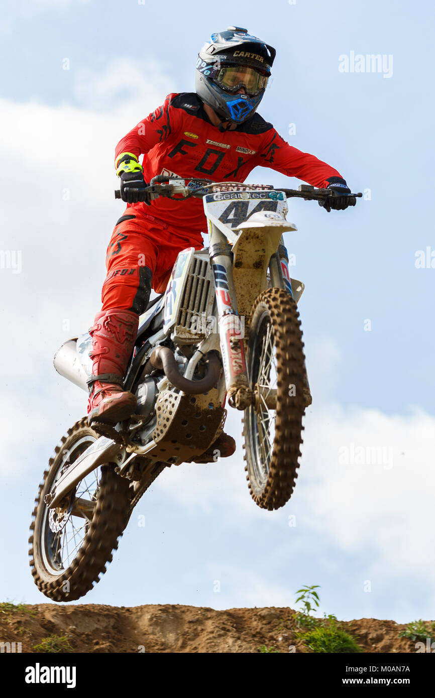 Michael Carter on the California Motocross Holidays Husqvarna 450 at ...