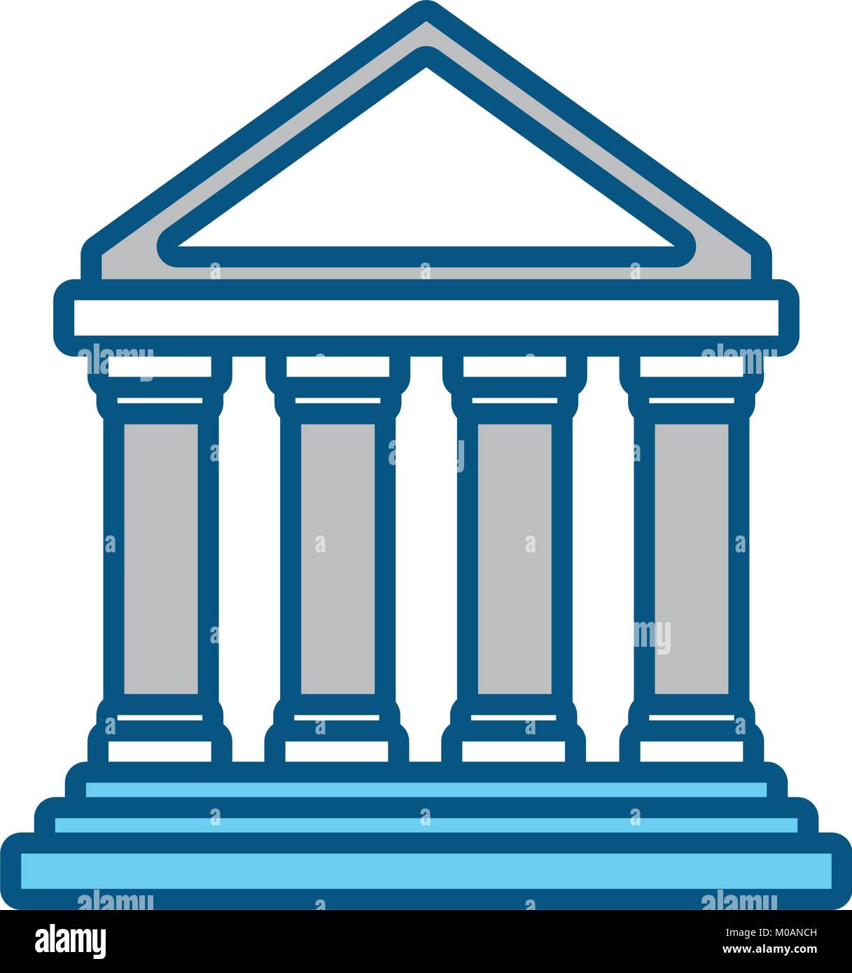 bank building icon Stock Vector Image & Art - Alamy