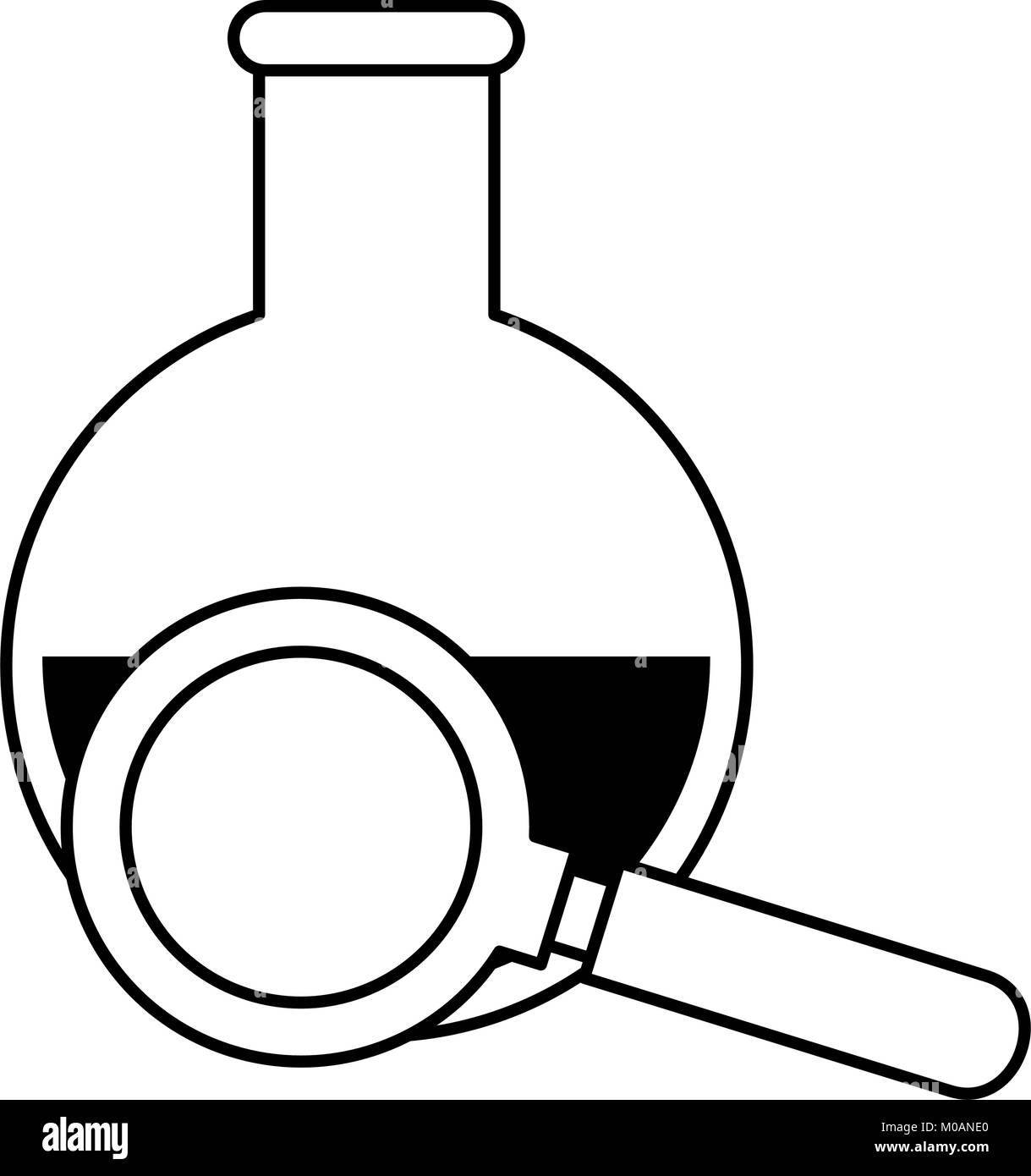 tube test with magnifying glass Stock Vector Image & Art - Alamy