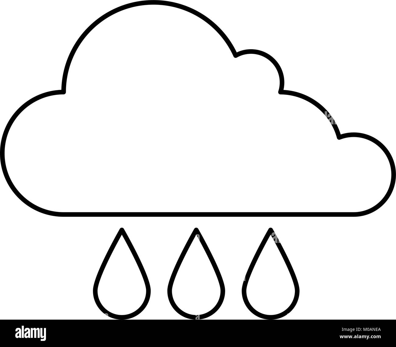 weather cloud rainy icon Stock Vector Image & Art - Alamy