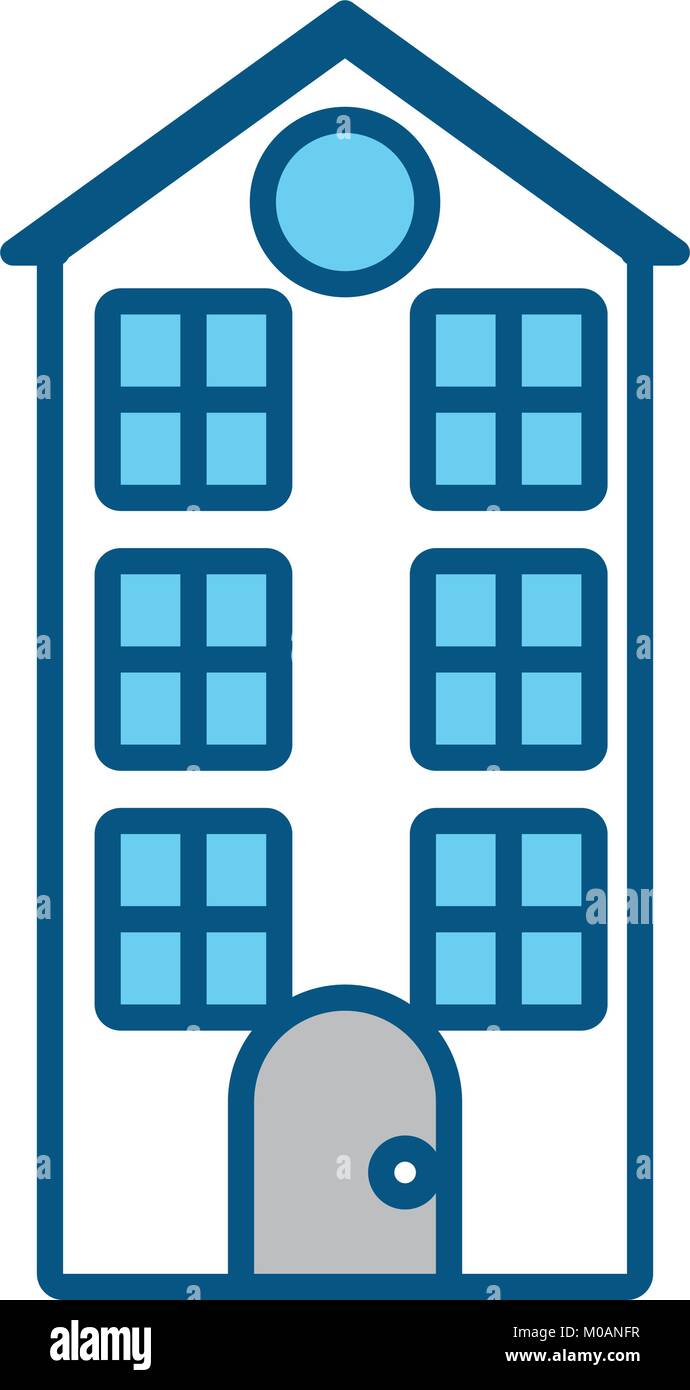 three floors house icon Stock Vector Image & Art - Alamy