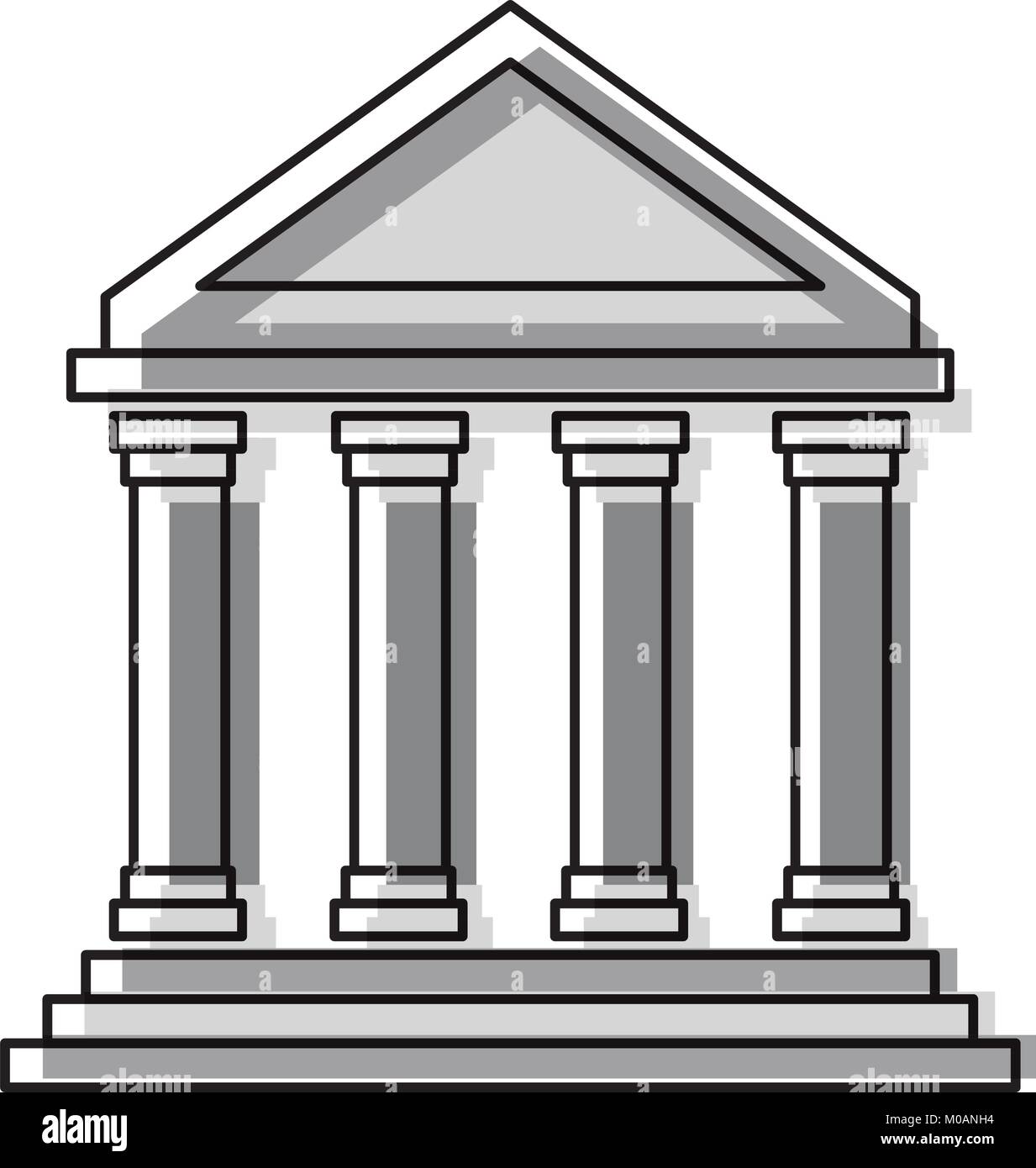 bank building icon Stock Vector Image & Art - Alamy