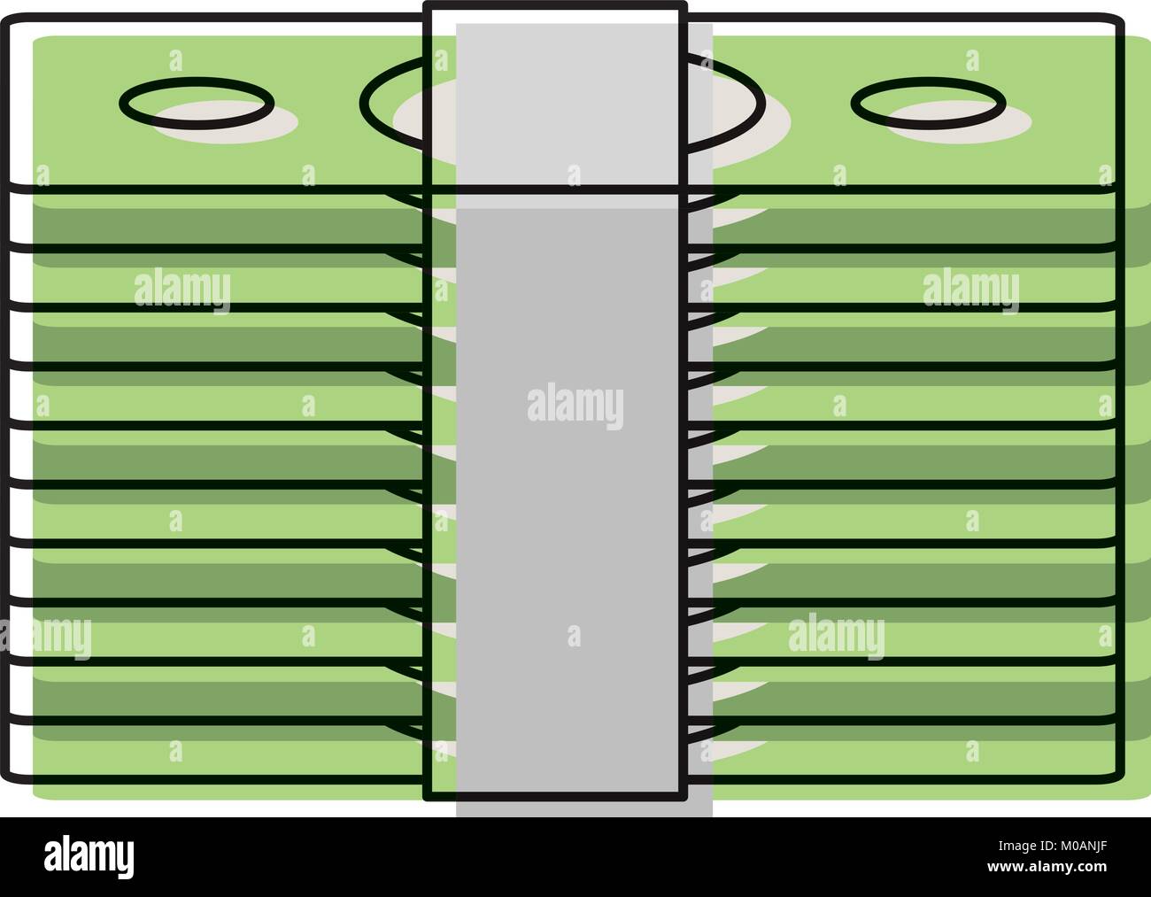 Wad of bill Stock Vector Images - Alamy