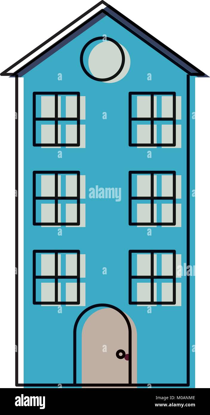 three floors house icon Stock Vector Image & Art - Alamy