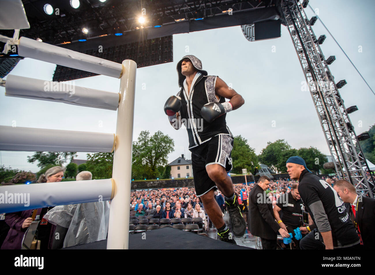 Norway, Bergen - June 09, 2017. The Norwegian boxer Kevin Melhus ...