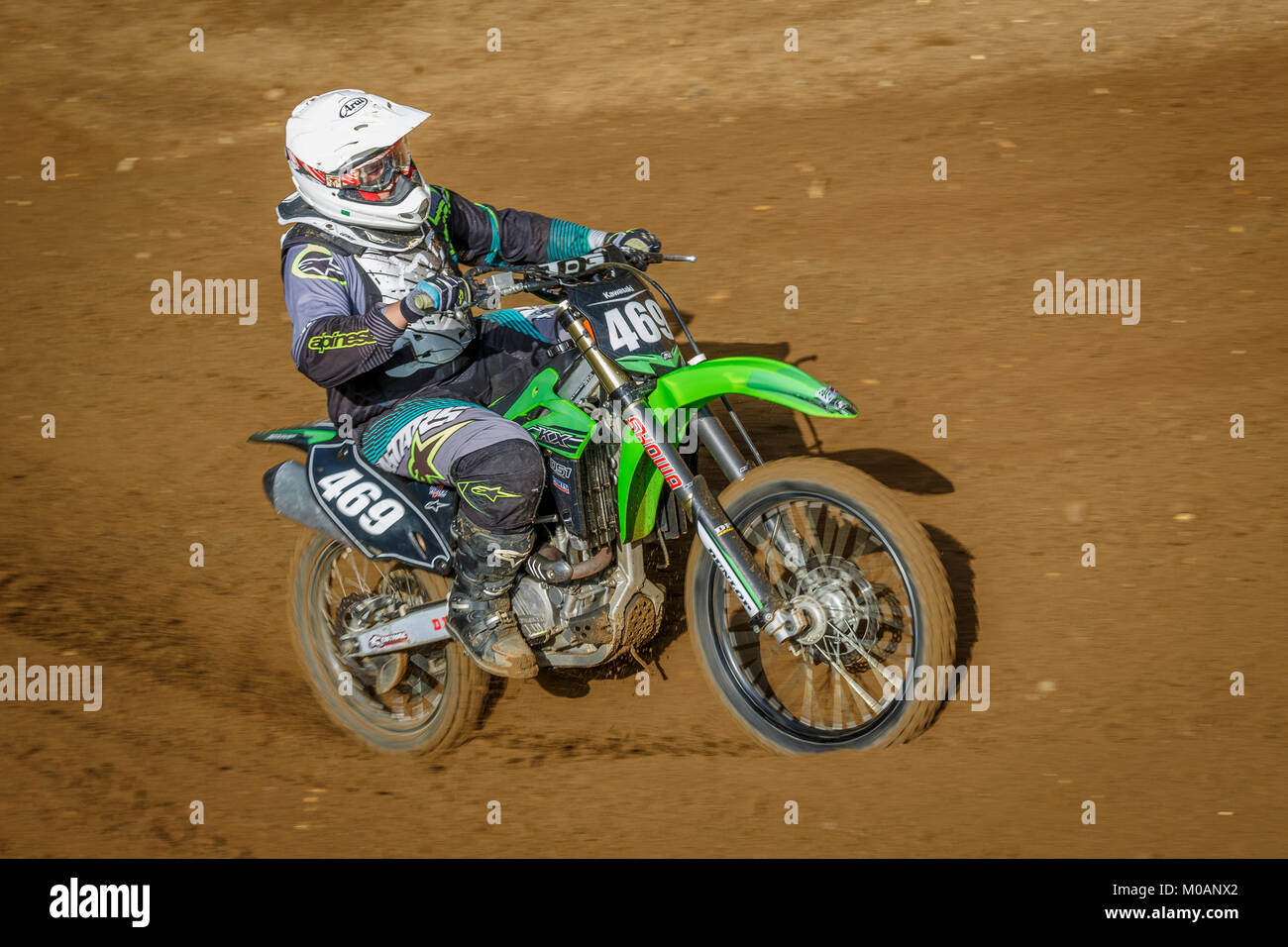Ben Lane on the Kawasaki 250 at the NGR & ACU Eastern EVO Championships ...