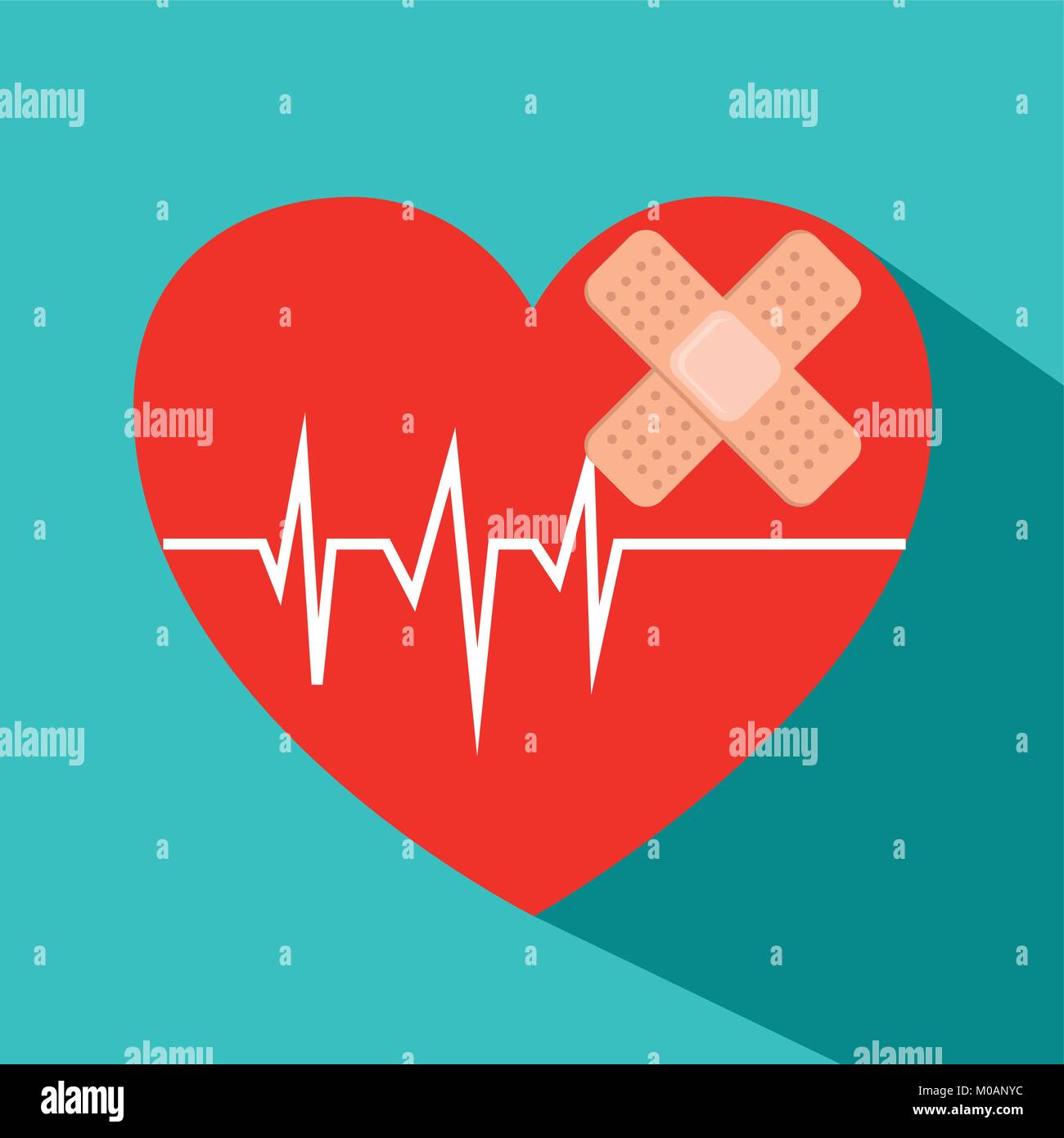 Heartbeat of the band Stock Vector Images - Alamy