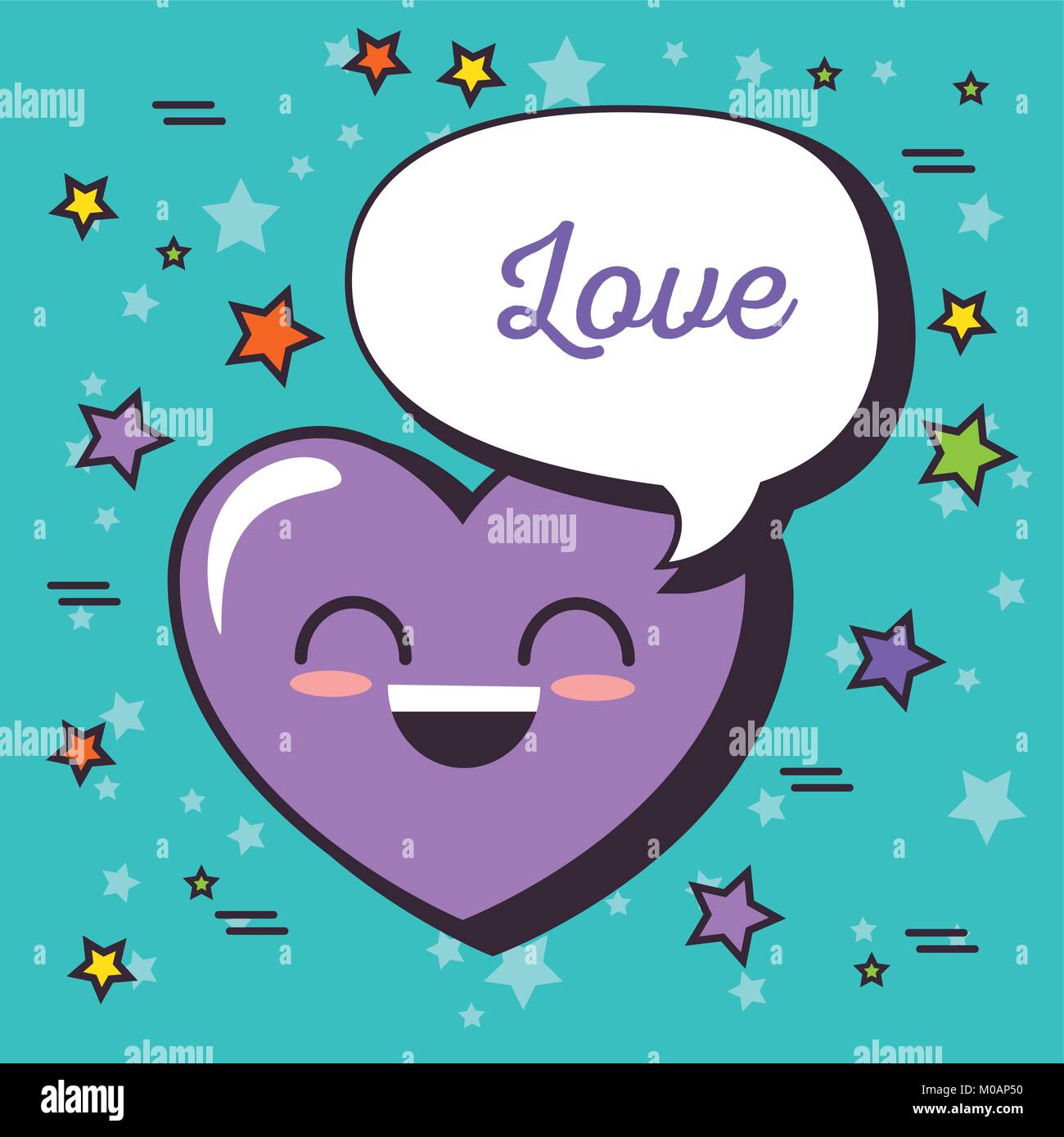 love cute pop art Stock Vector Image & Art - Alamy