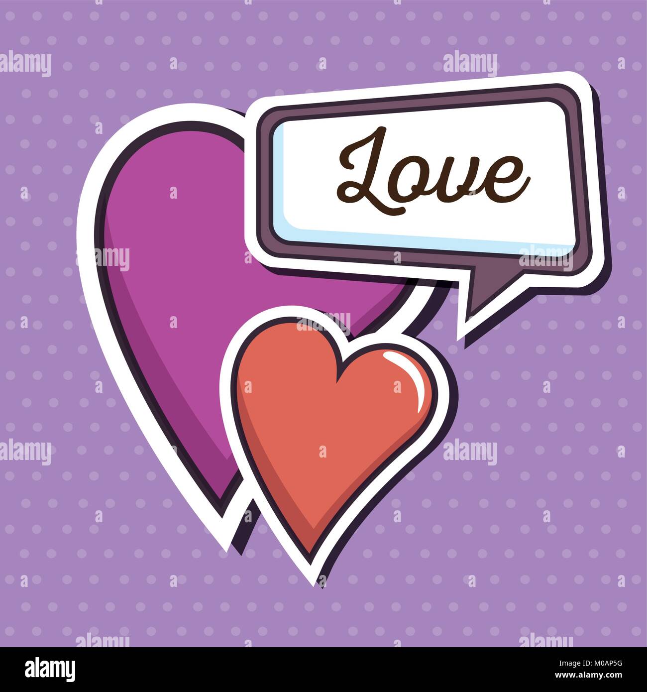 love cute pop art Stock Vector Image & Art - Alamy