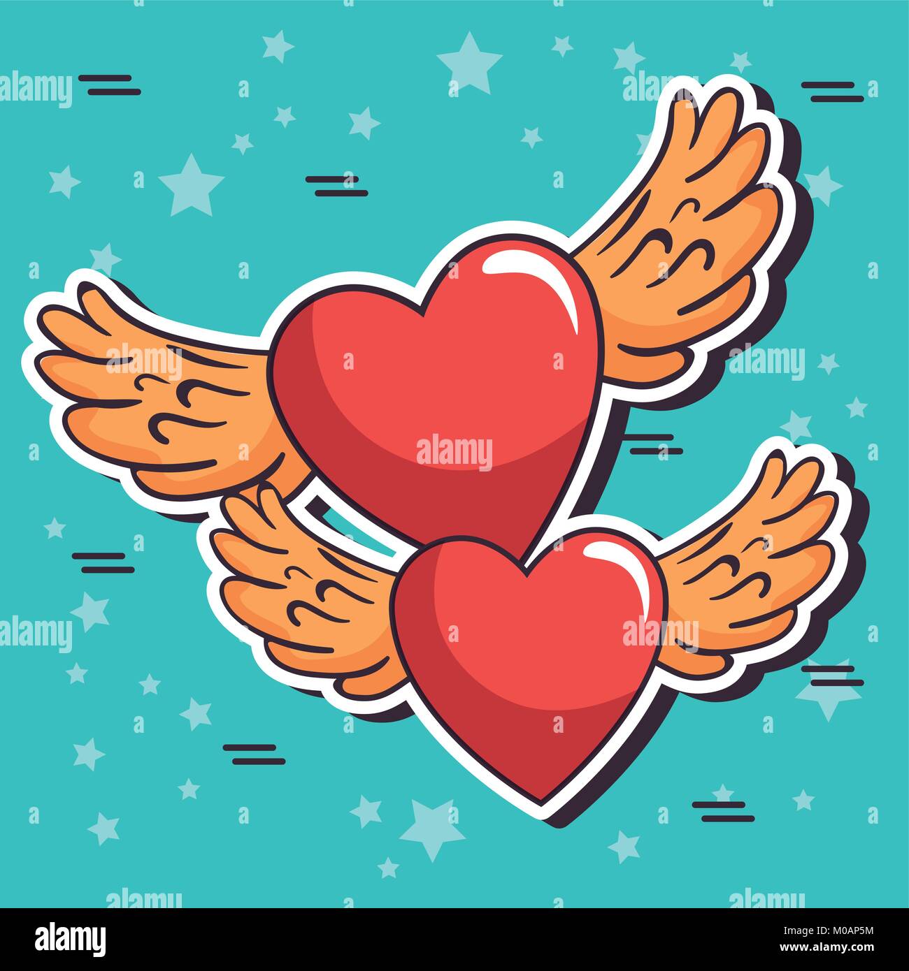 love cute pop art Stock Vector Image & Art - Alamy