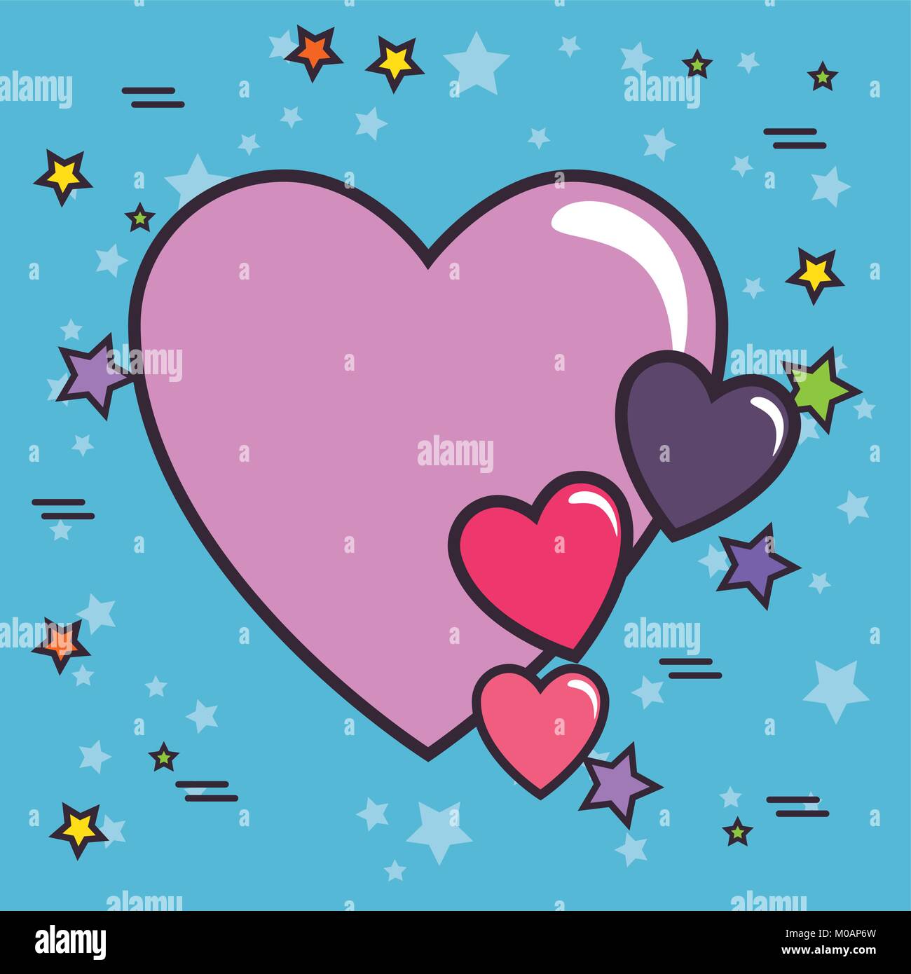 love cute pop art Stock Vector Image & Art - Alamy