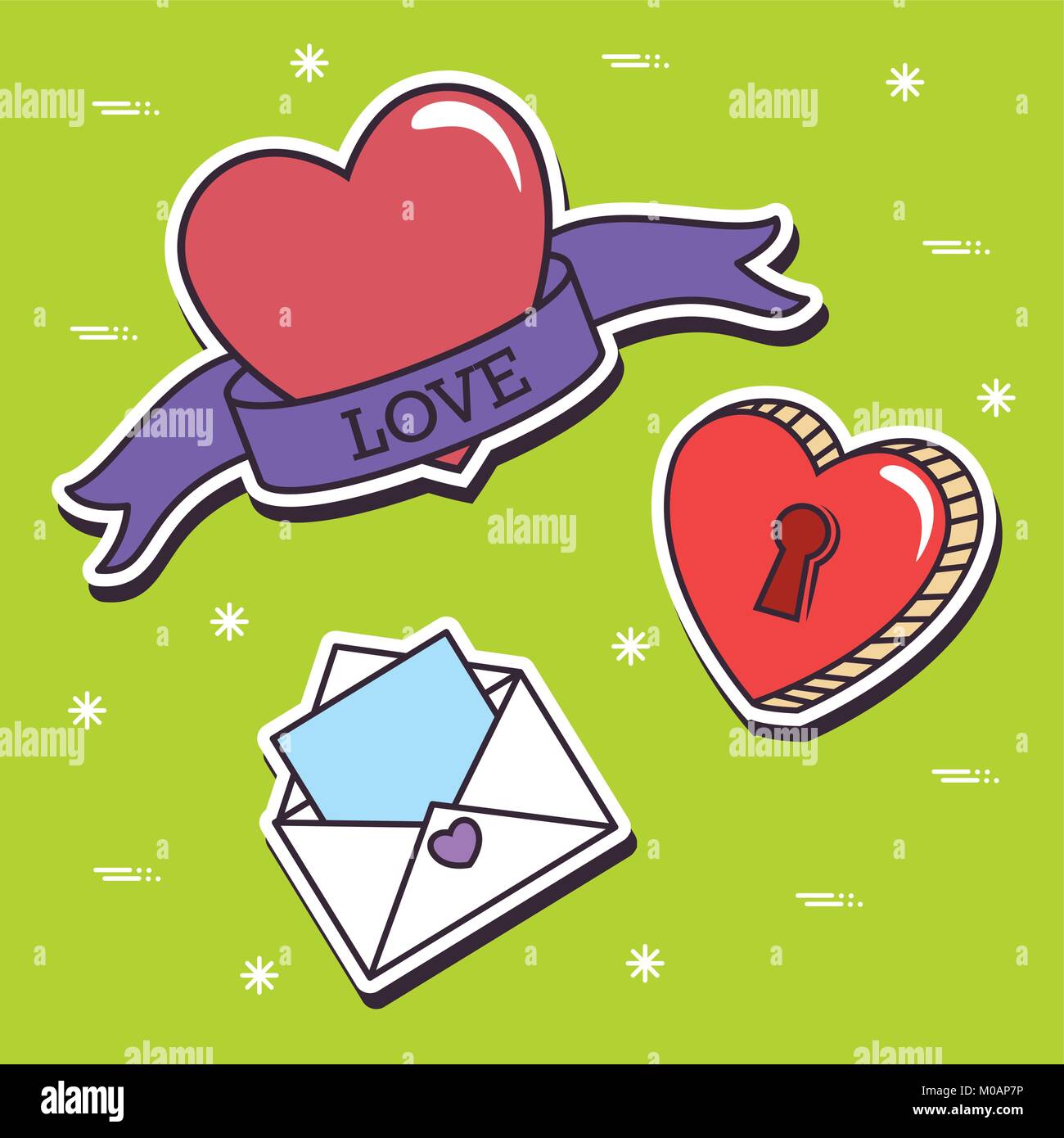 love cute pop art Stock Vector Image & Art - Alamy