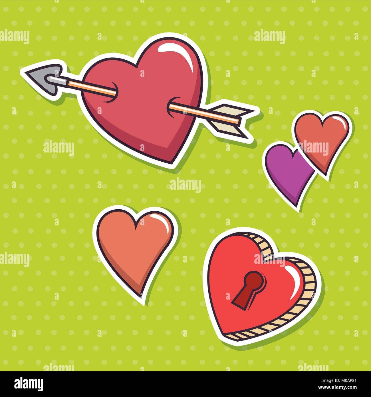 love cute pop art Stock Vector Image & Art - Alamy