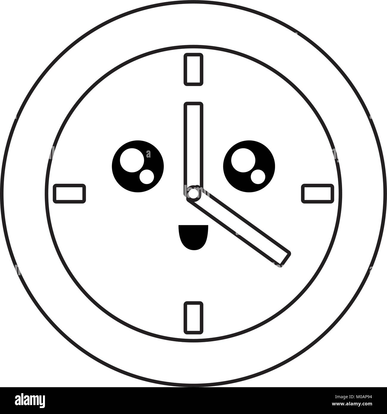kawaii clock icon image Stock Vector Image & Art - Alamy